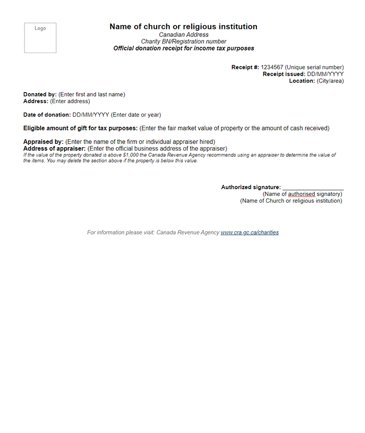 Free Donation Receipt Templates Silent Partner Software